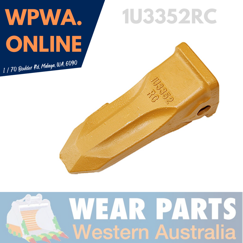 CAT Style J350 Rock Chisel Tooth (1681359) (PN: 1U3352RC) (I.2/R..8 ...